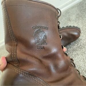Chippewa | Shoes | Vintage Original Chippewa Lace Up Western Work Boots ...